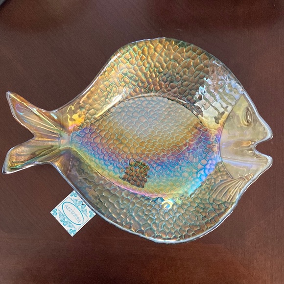 azzurra | Dining | Azzurra Turkish Handmade Fishshaped Irridescent ...